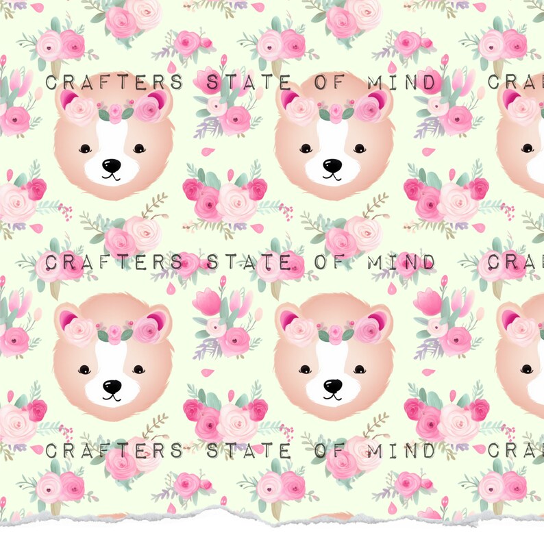 6 Piece Pattern Pack | High Quality Cute Nursery Room Baby Animal Pastel Art | DIY Fabric Paper ...