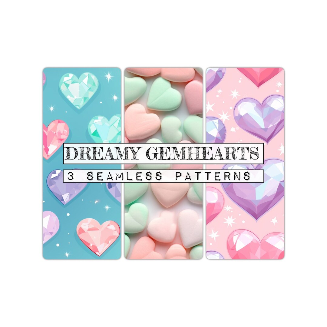 3 Piece Pattern Pack | Valentine Holiday Heart Repeating Design ...