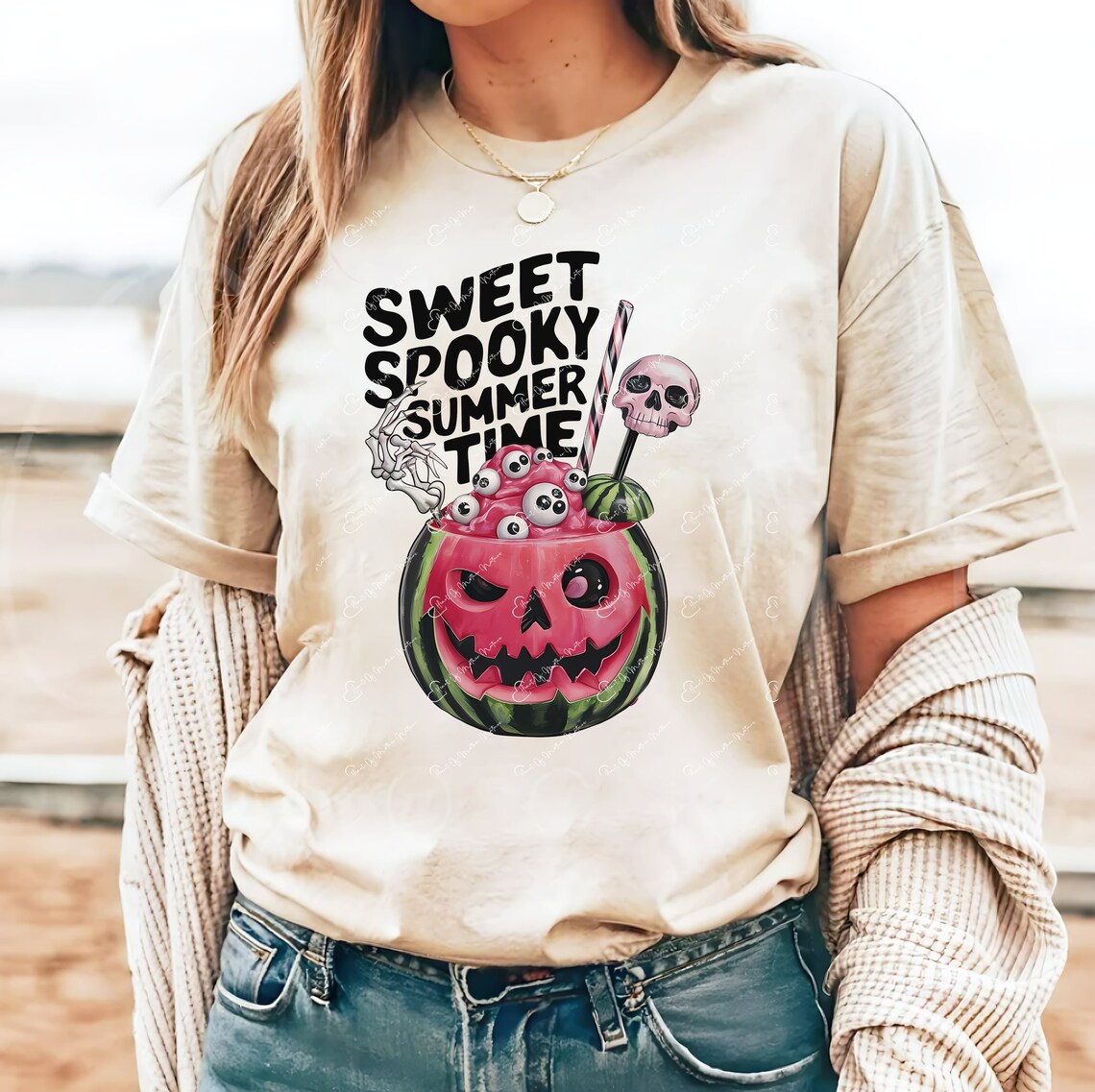 Sweet Spooky Summer Time PNG Summer Beach Vibe Snarky Skeleton Hand ...