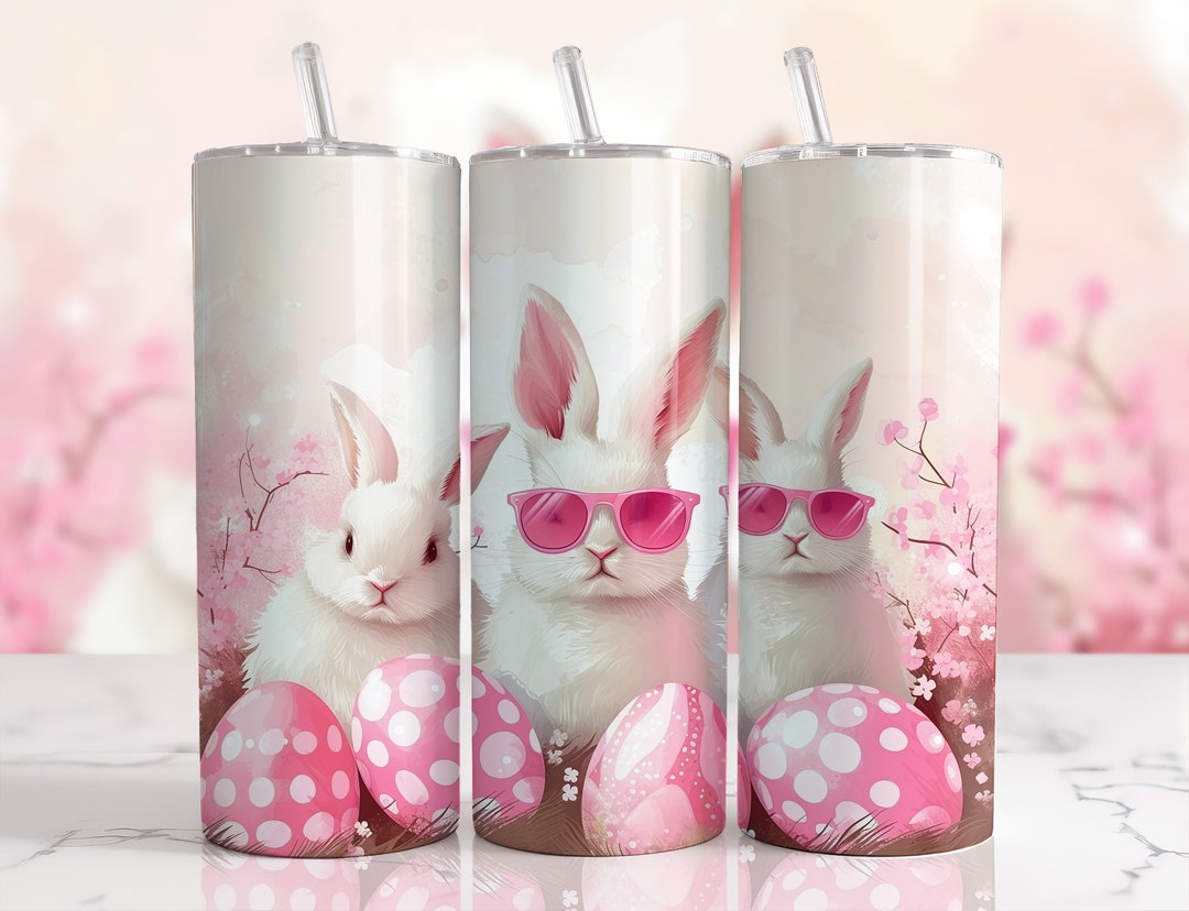 Bunny Tumbler Wrap PNG Floral Sublime Floral Wraps 20ozs Tumbler Png ...
