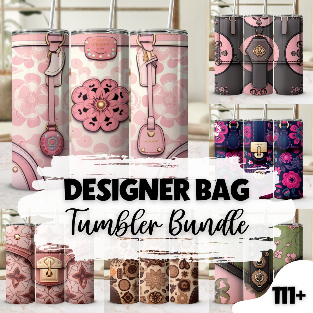 111 Designer Bag-inspired Tumbler Bundle Trendy Sublimation Tumbler ...