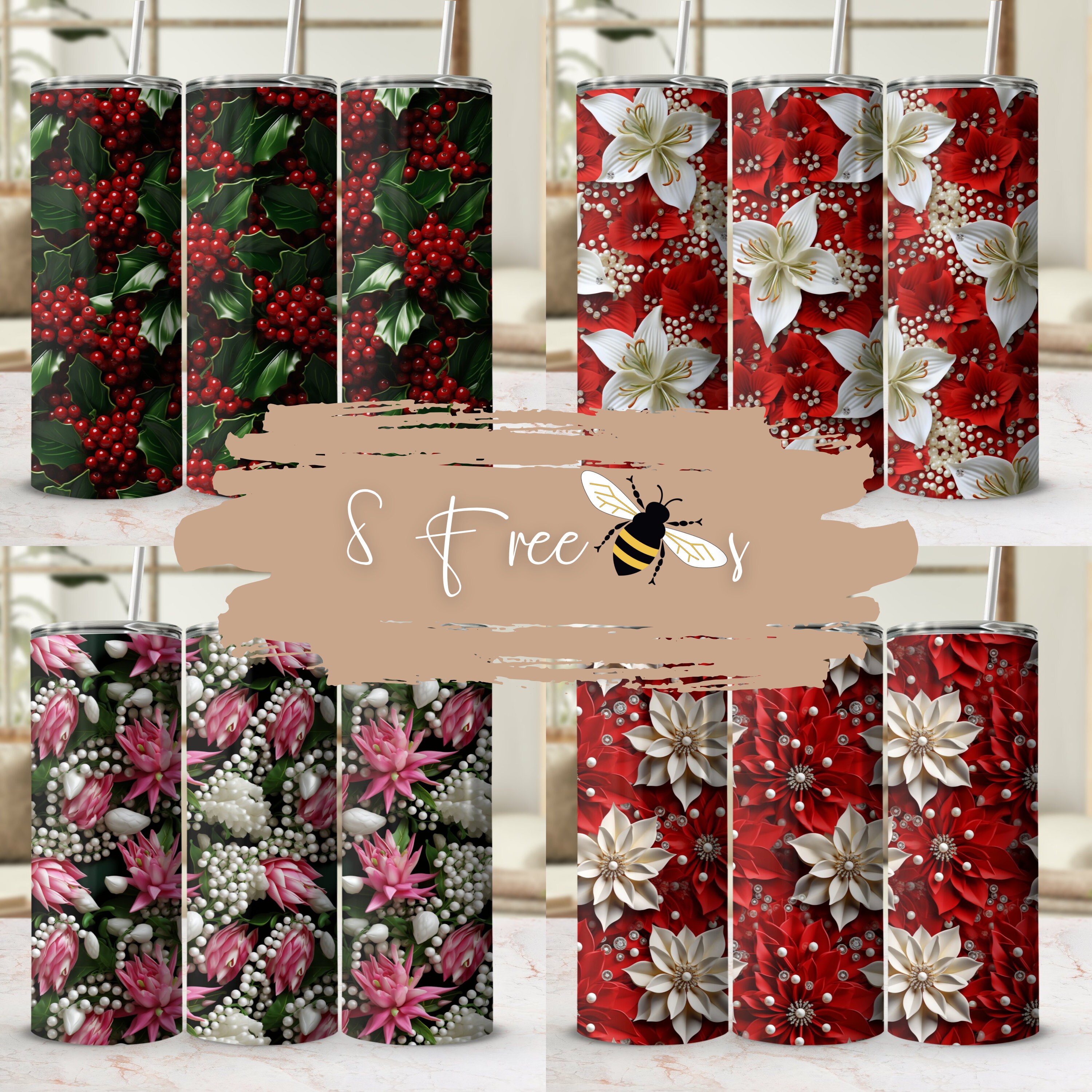 Designer Bag-inspired Tumbler 20oz Skinny Designer Tumbler Sublimation ...