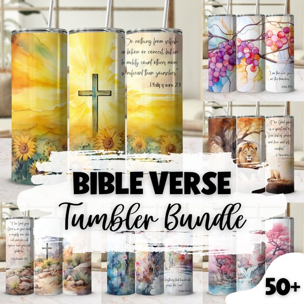 Bible Verse Tumbler - Etsy