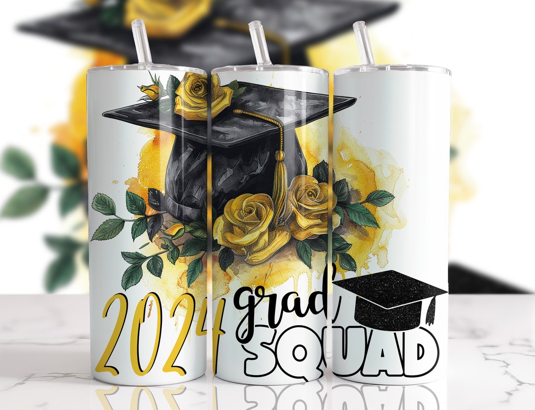 Class of 2024 Tumbler Wrap Graduation 20 Oz Skinny Sublimation Tumbler ...