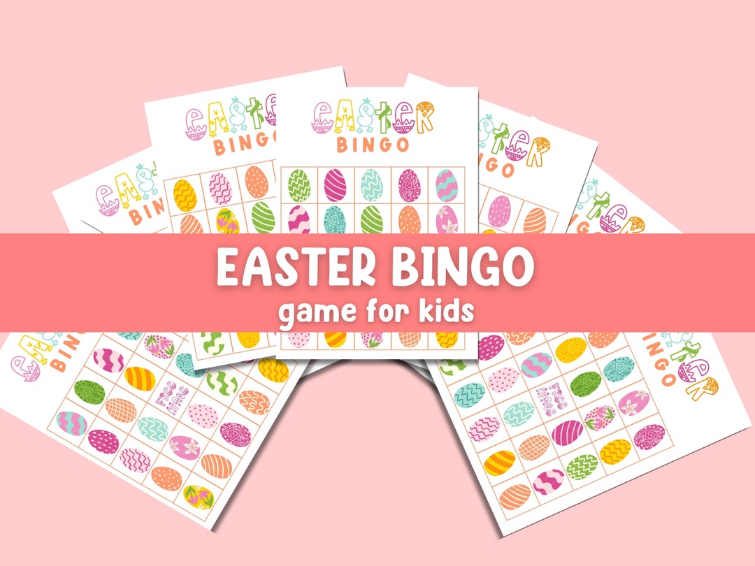Easter Bingo Game | 12 Unique Bingo Cards | Preschool Easter Activity ...