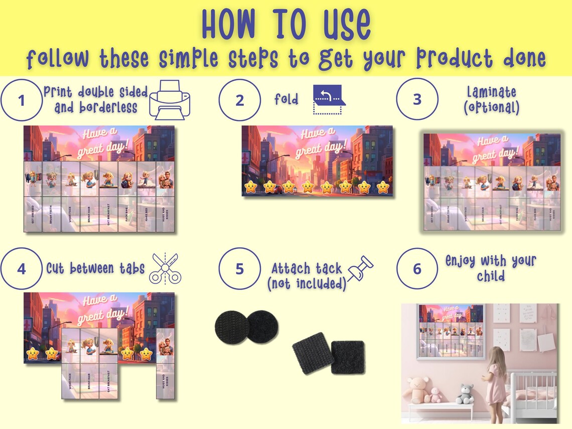 Morning Routine Chart, Planning Toddler Routine, Character Chart for ...