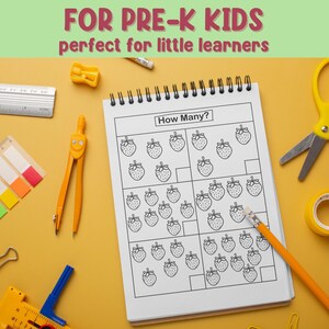 Math Activity Workbook Kindergarten Preschool Learning Interactive ...