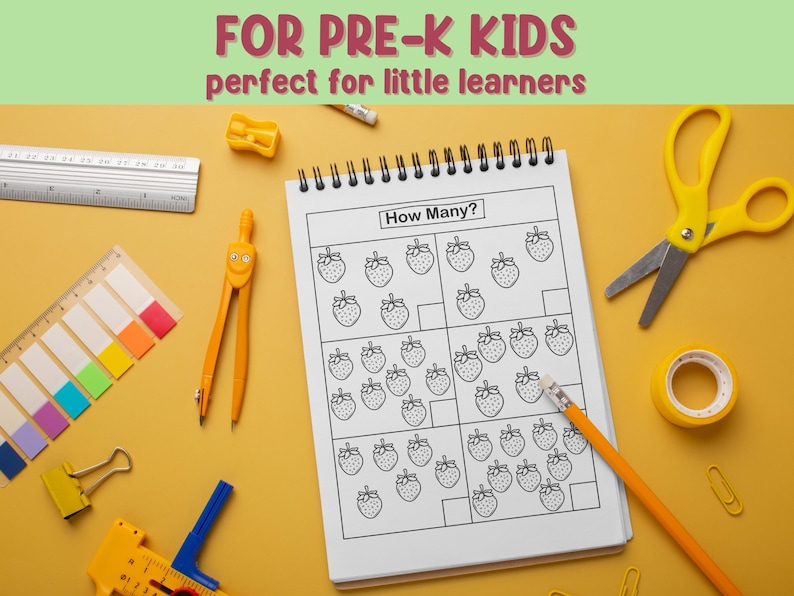 Math Activity Workbook Kindergarten Preschool Learning Interactive ...