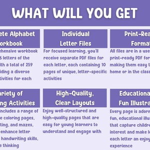 Letter of the Week Activity Workbook | 259 Pages Preschool Curriculum ...