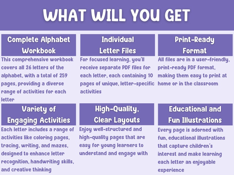 Letter of the Week Activity Workbook: 259 Pages Preschool Curriculum ...