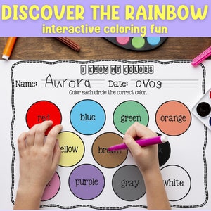Color Worksheet and Activity Workbook Color Matching Learning Colors ...