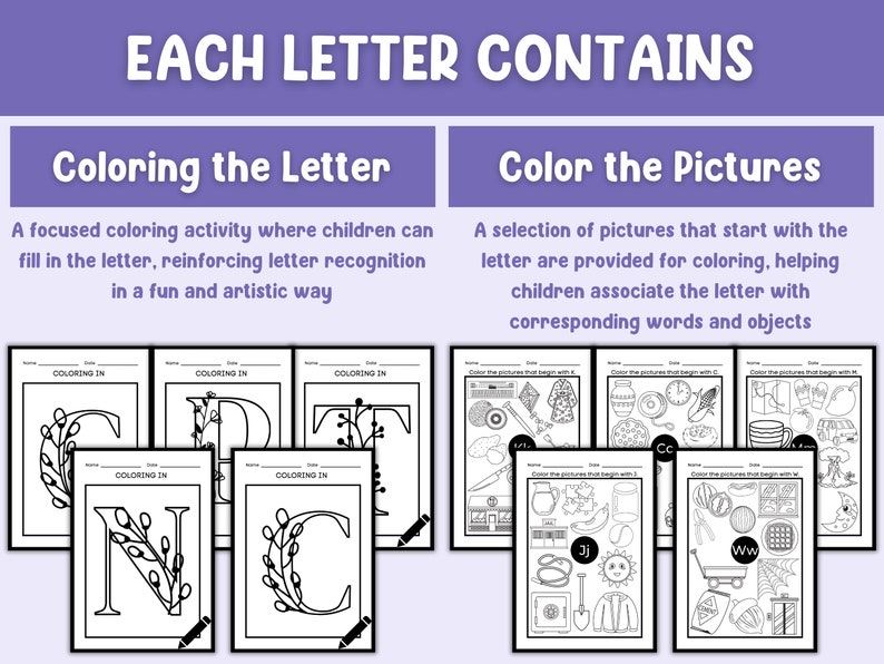 Letter of the Week Activity Workbook: 259 Pages Preschool Curriculum ...