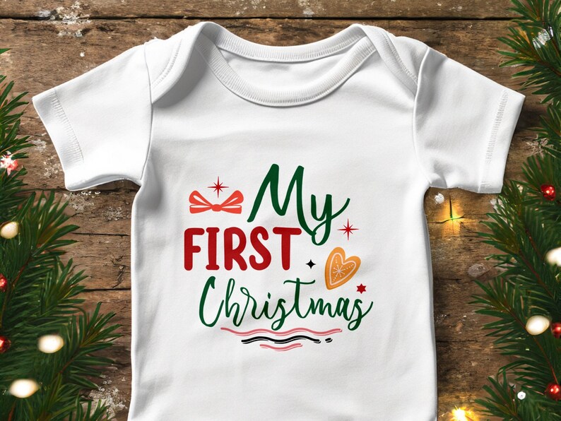 Baby's First Christmas SVG Bundle: 10 Christmas Designs (digital ...