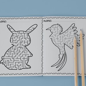 Maze Puzzles Animals and Insects 50 Mazes With Solutions 90 Pages ...