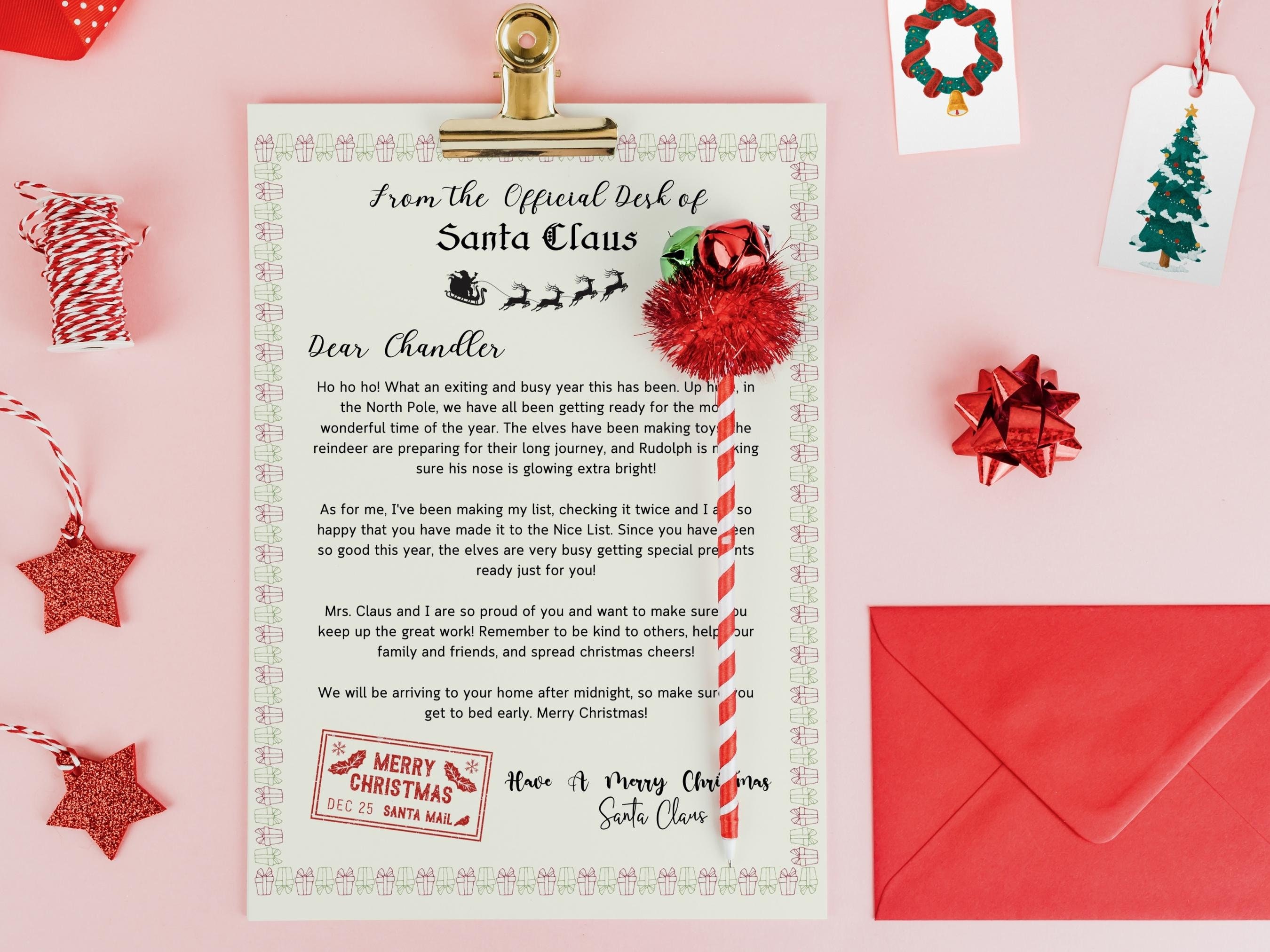 Santa Letter Pesonalized Bundle | Letter to Santa | Letter From Santa ...