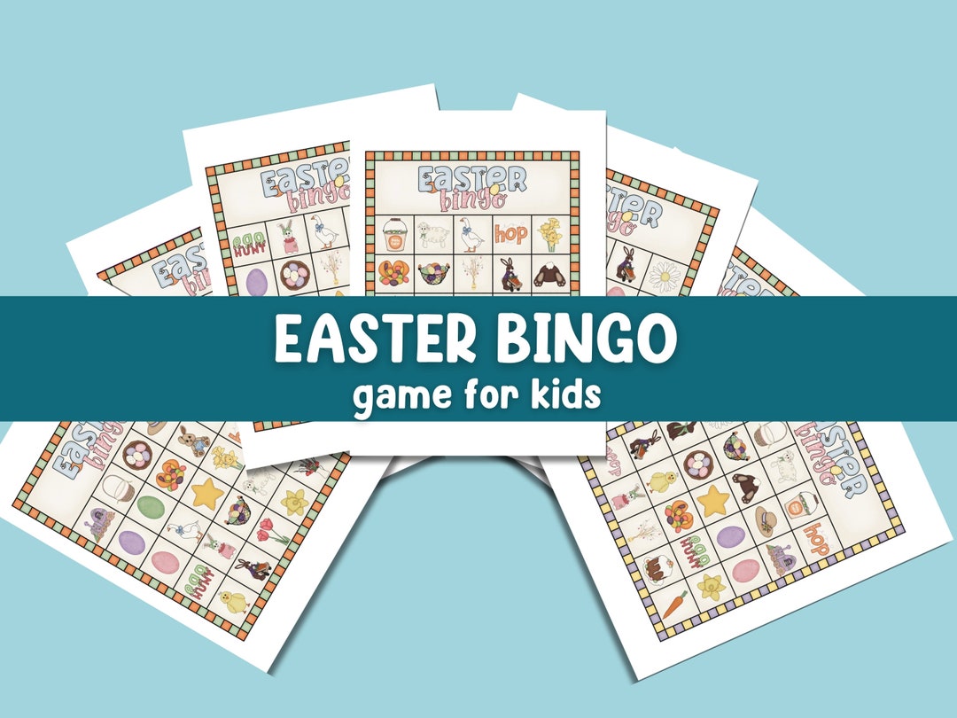 Easter Bingo Game | Easter Activity for Kids | 12 Bingo Cards ...