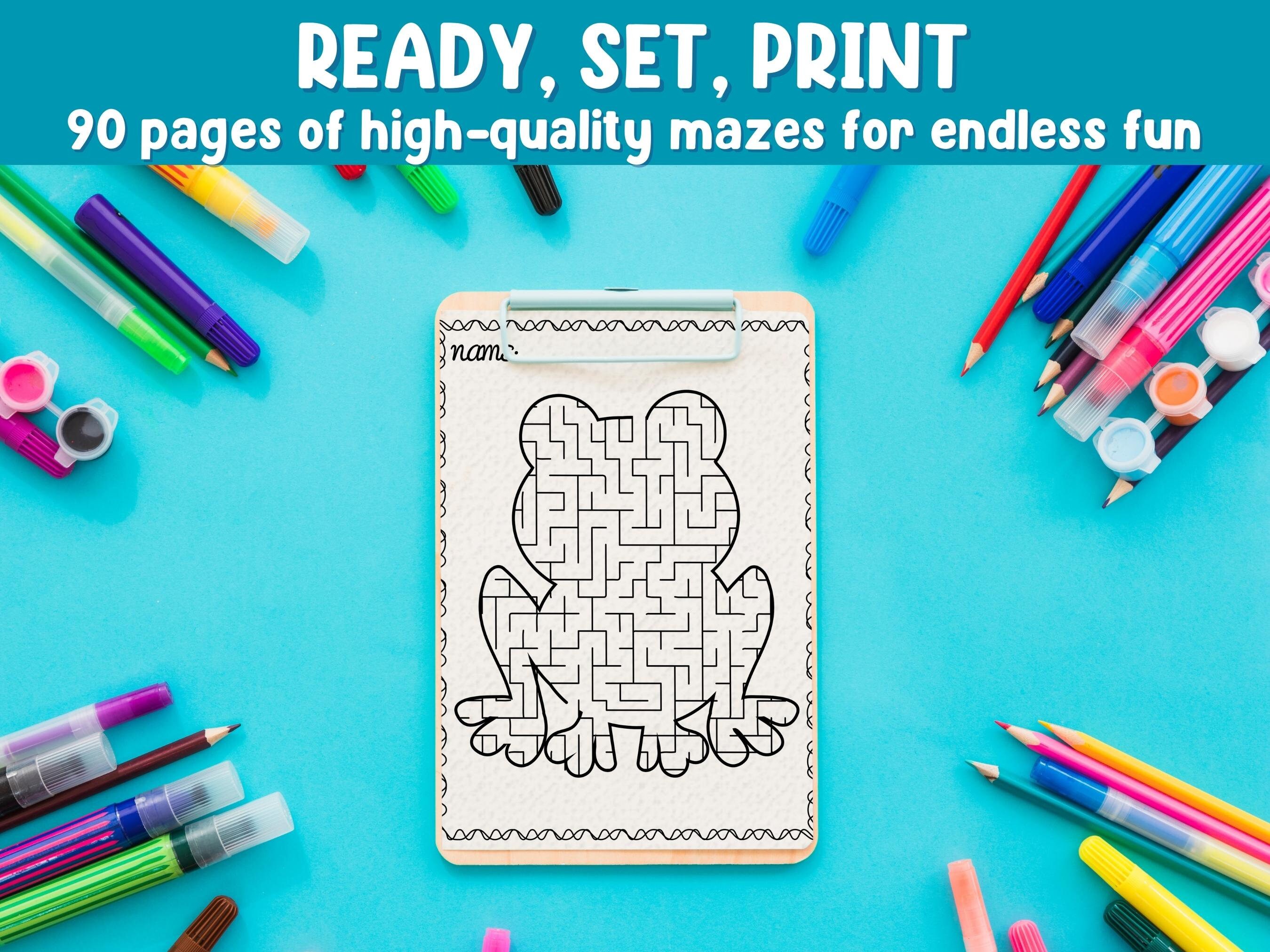 Maze Puzzles Animals and Insects 50 Mazes With Solutions Educational ...