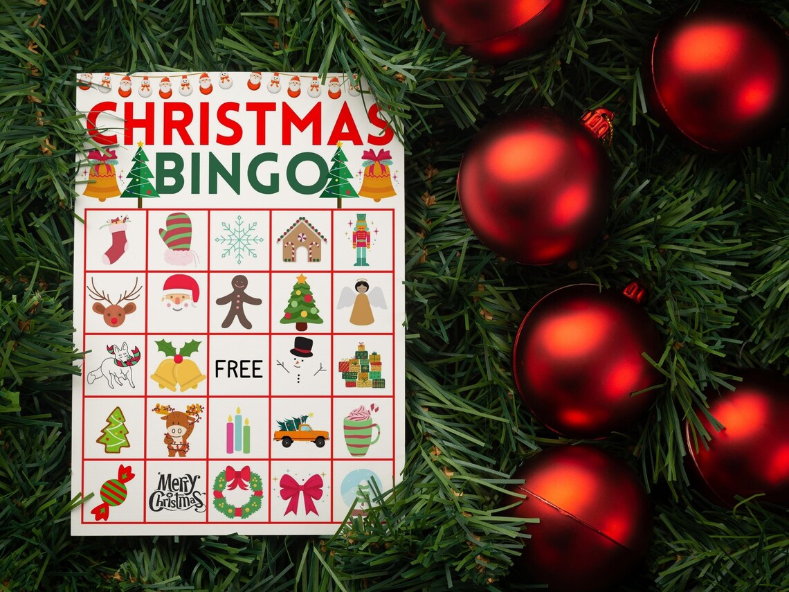 Christmas Bingo Game | 20 Unique Bingo Cards | Kids' Christmas Activity ...
