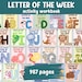 Letter of the Week Activity Workbook 259 Pages Preschool Curriculum ...