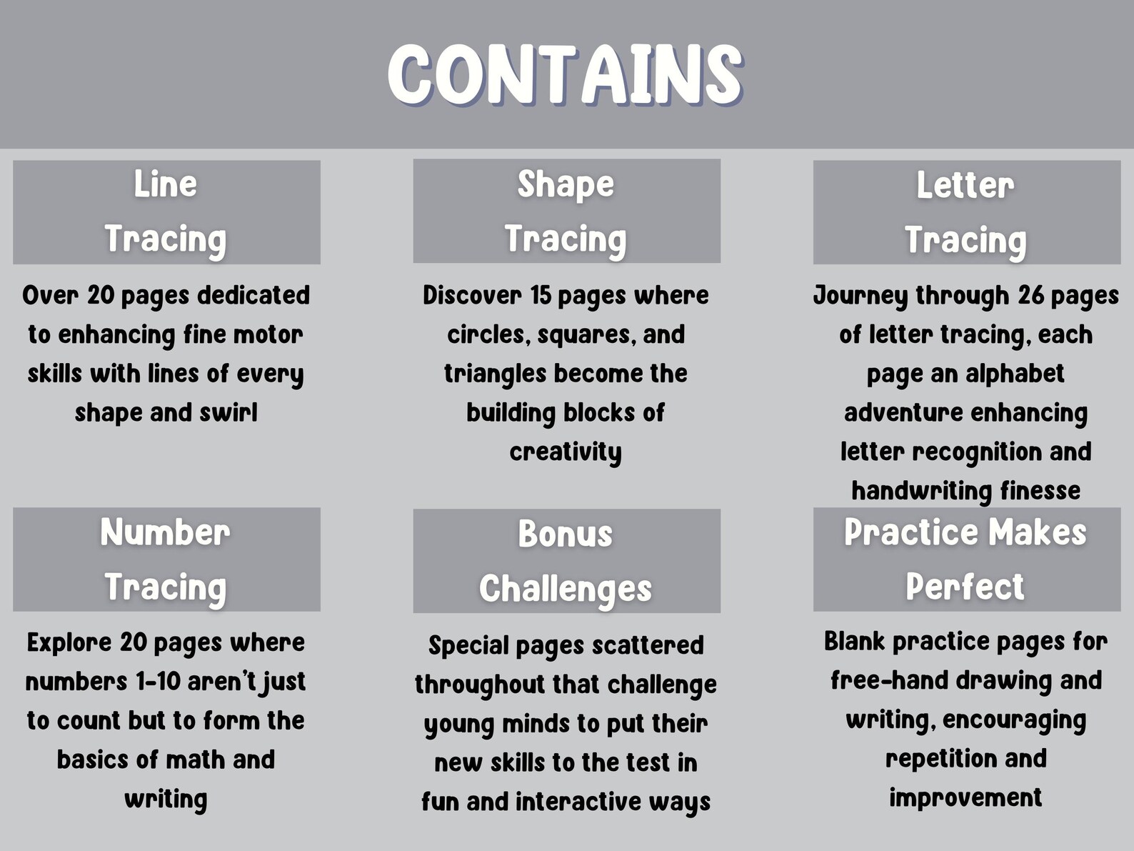Big Tracing Activity Workbook | 90 Pages Printable | Homeschool Busy ...