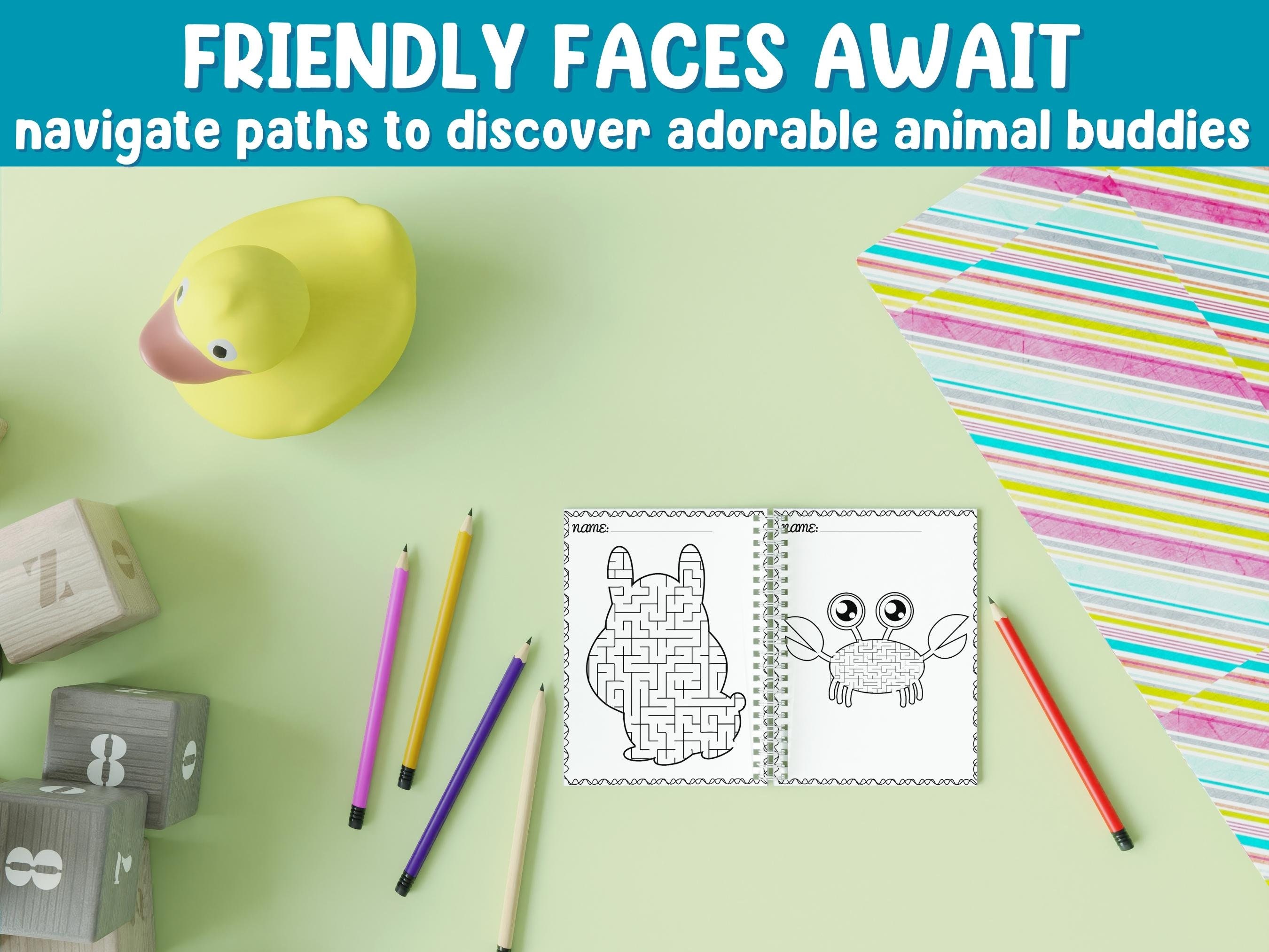 Maze Puzzles Animals and Insects 50 Mazes With Solutions Educational ...