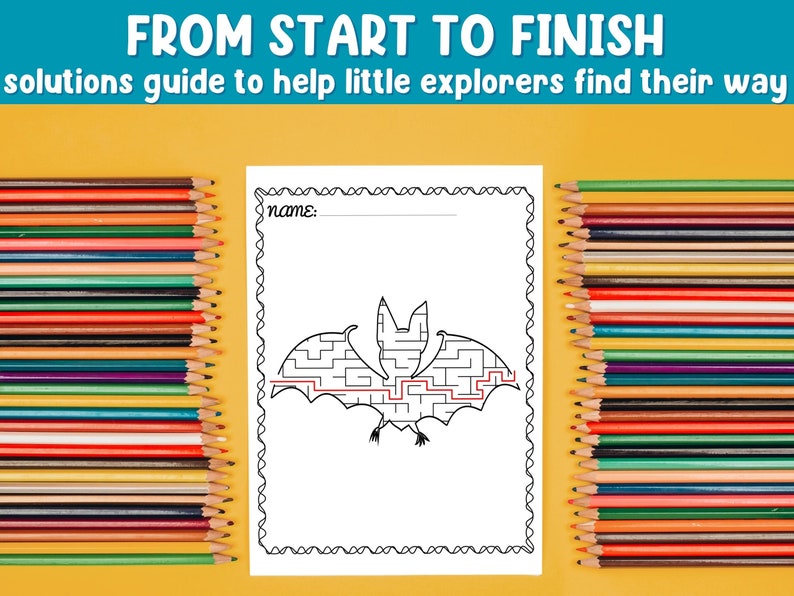 Maze Puzzles Animals and Insects 50 Mazes With Solutions Educational ...