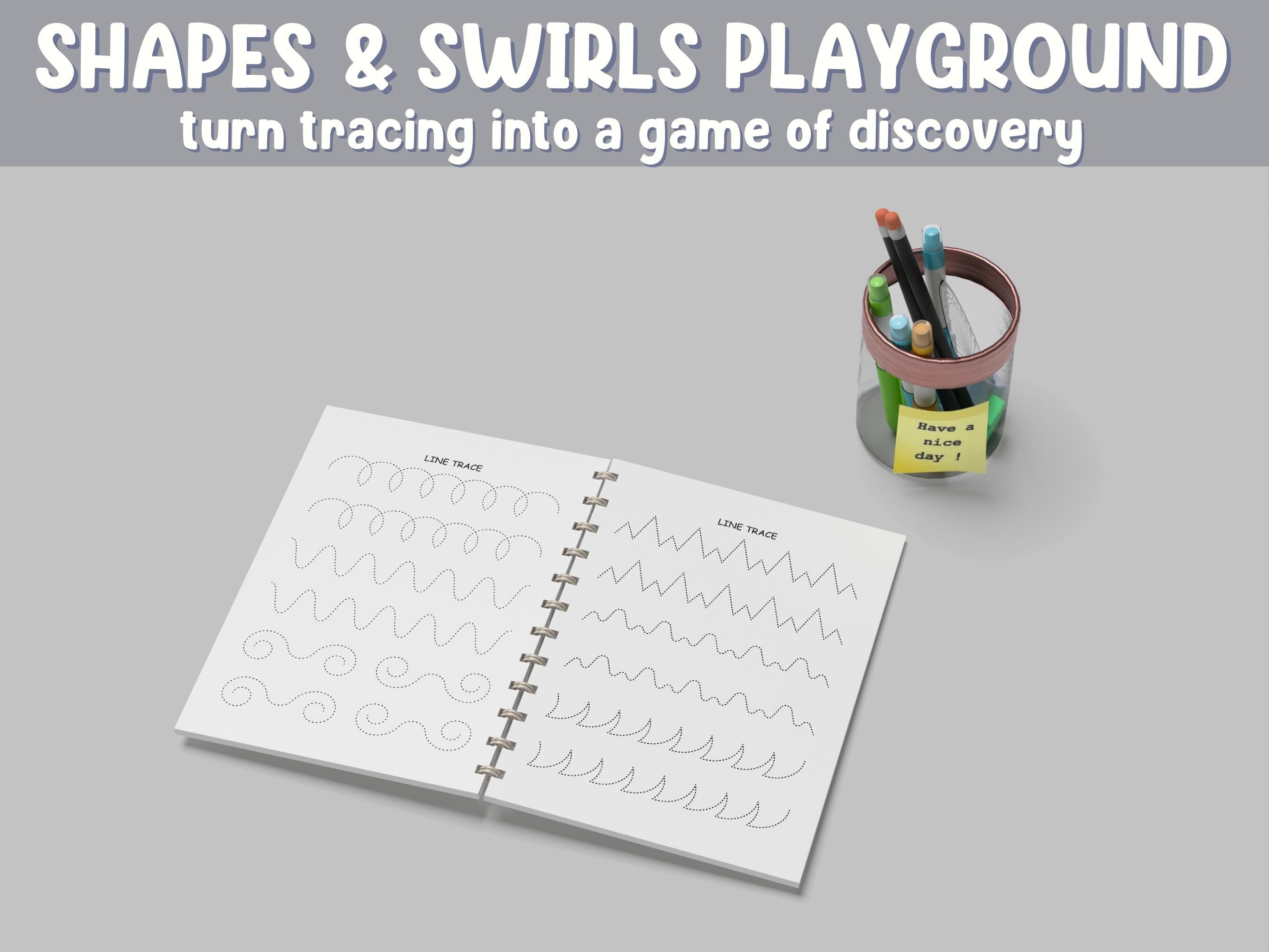 Big Tracing Activity Workbook | 90 Pages Printable | Homeschool Busy ...