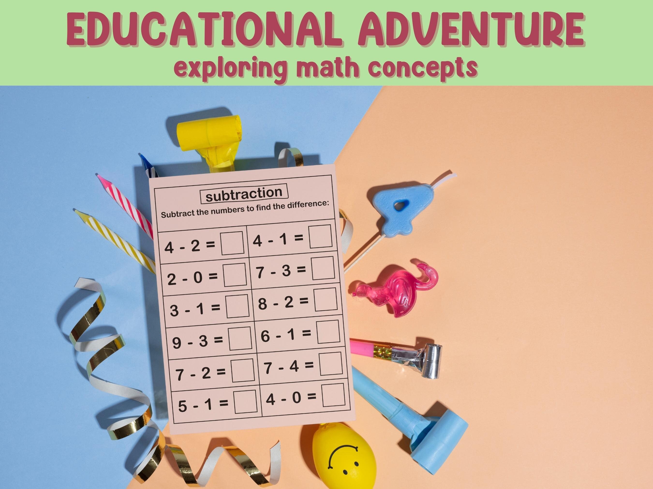 Math Activity Workbook Kindergarten Preschool Learning Interactive ...