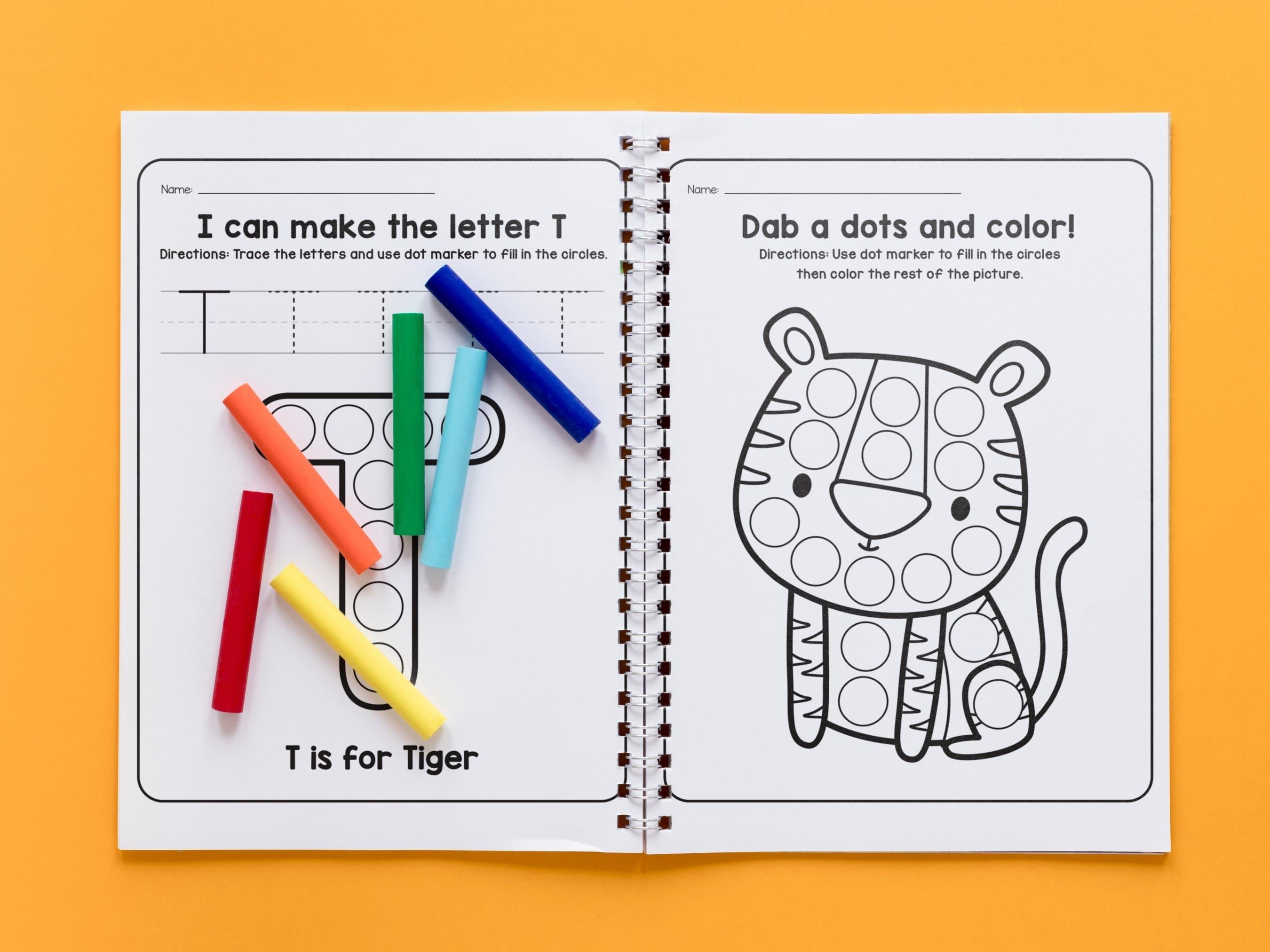 A-Z Dot Worksheets | 104 PDF Pages | Alphabet Animal Dot Marker ...