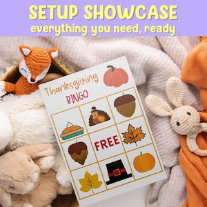 Thanksgiving Bingo Game | Thanksgiving Activity for Kids | 10 Bingo ...