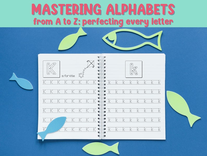 Learning to Trace Activity Book Alphabet and Number Tracing Lines Trace ...