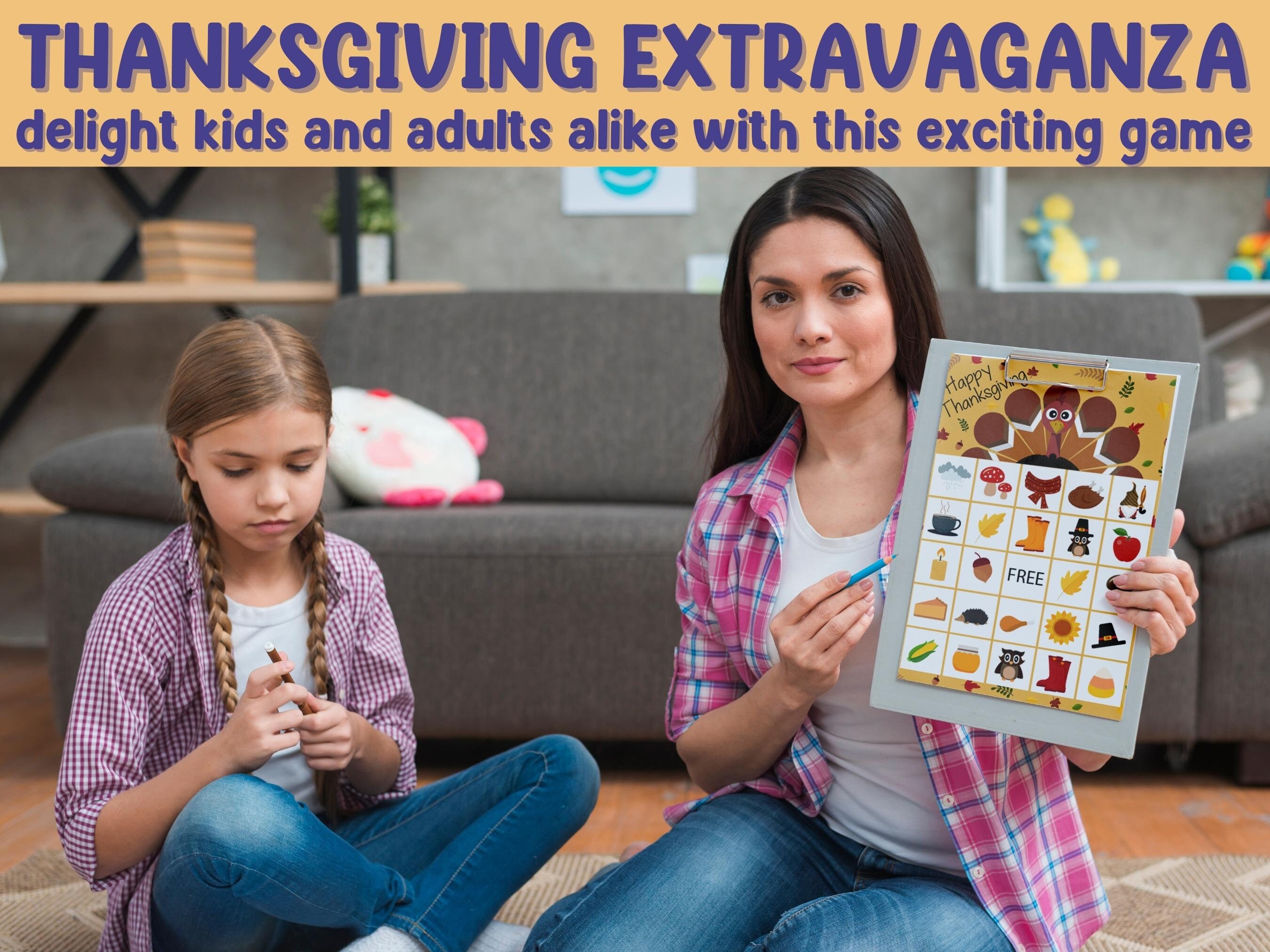 Thanksgiving Bingo Game | 20 Bingo Cards | Thanksgiving Activity for ...