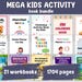 Mega Kids Activity Book Bundle | +1100 Pages | 21 Activity Workbook ...