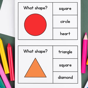 Kindergarten Shapes Workbook | 53 Preschool Curriculum | Workbook With ...