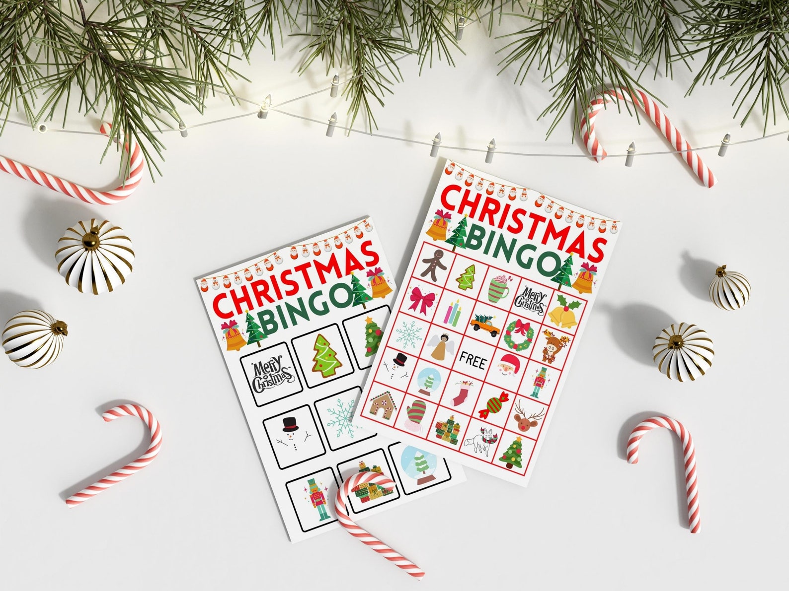 Christmas Bingo Game | 20 Unique Bingo Cards | Kids' Christmas Activity ...