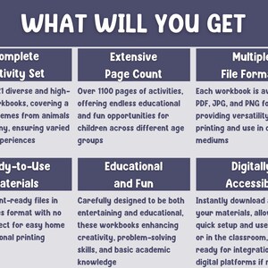 Mega Kids Activity Book Bundle | +1100 Pages | 21 Activity Workbook ...