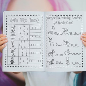 Animal Activity Letter Tracing Workbook | 60 Pages Printable ...
