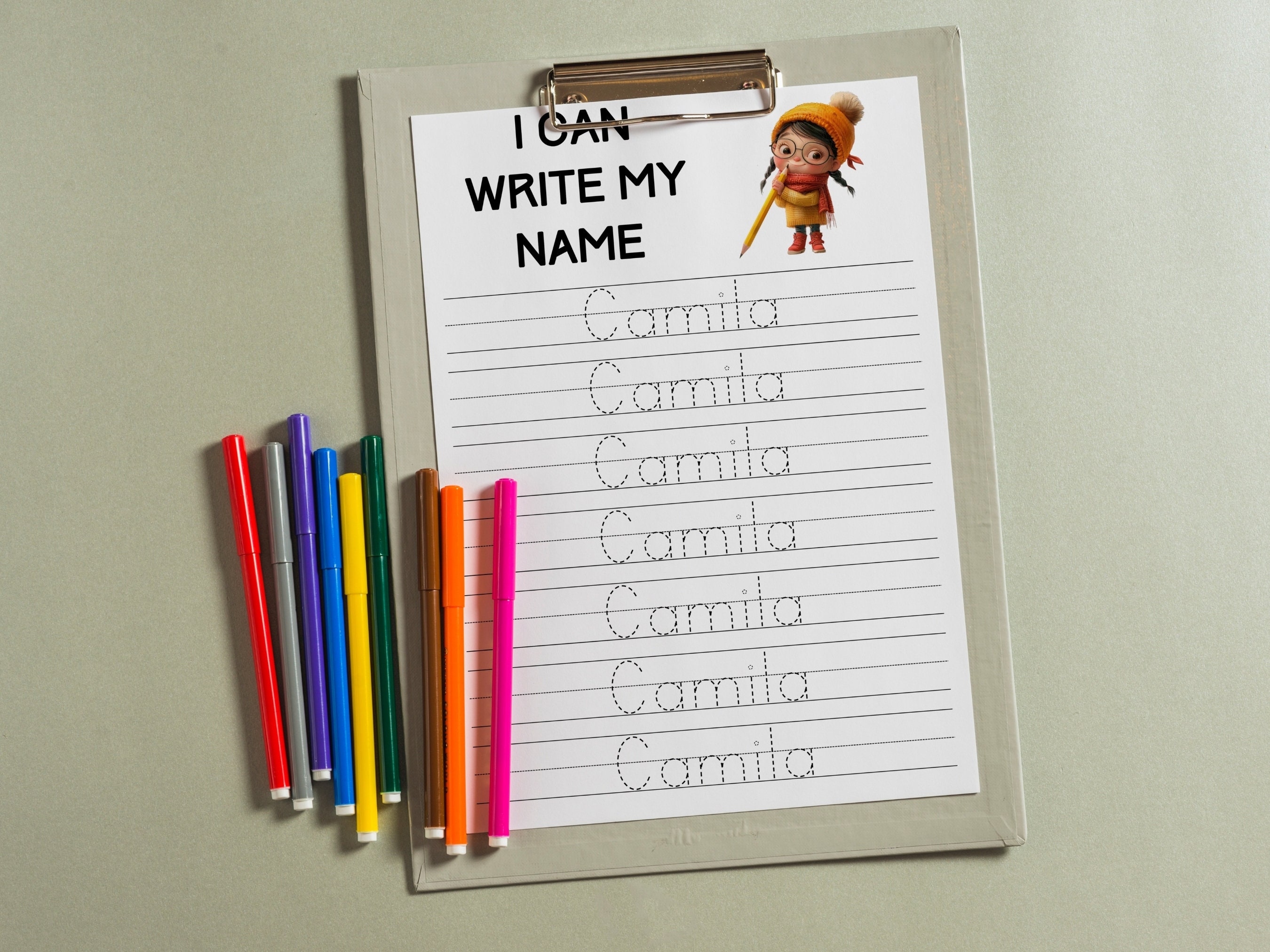 Custom Name Tracing Page Handwriting Practice 12 Hours Delivery ...