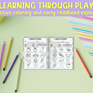Color Worksheet and Activity Workbook Color Matching Learning Colors ...