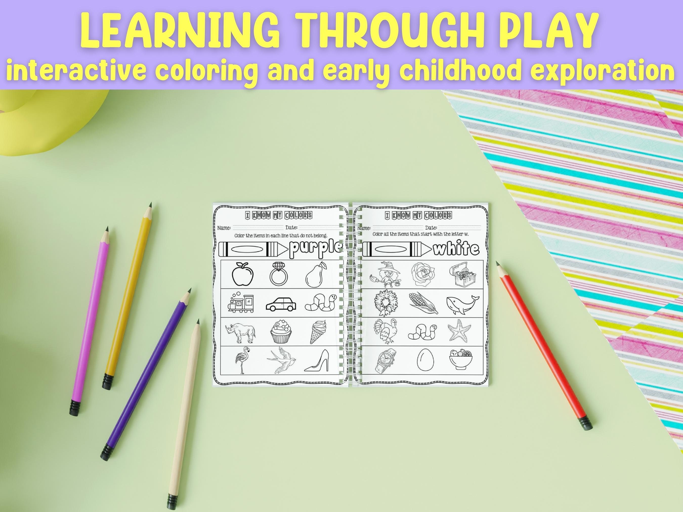 Color Worksheet and Activity Workbook Color Matching Learning Colors ...