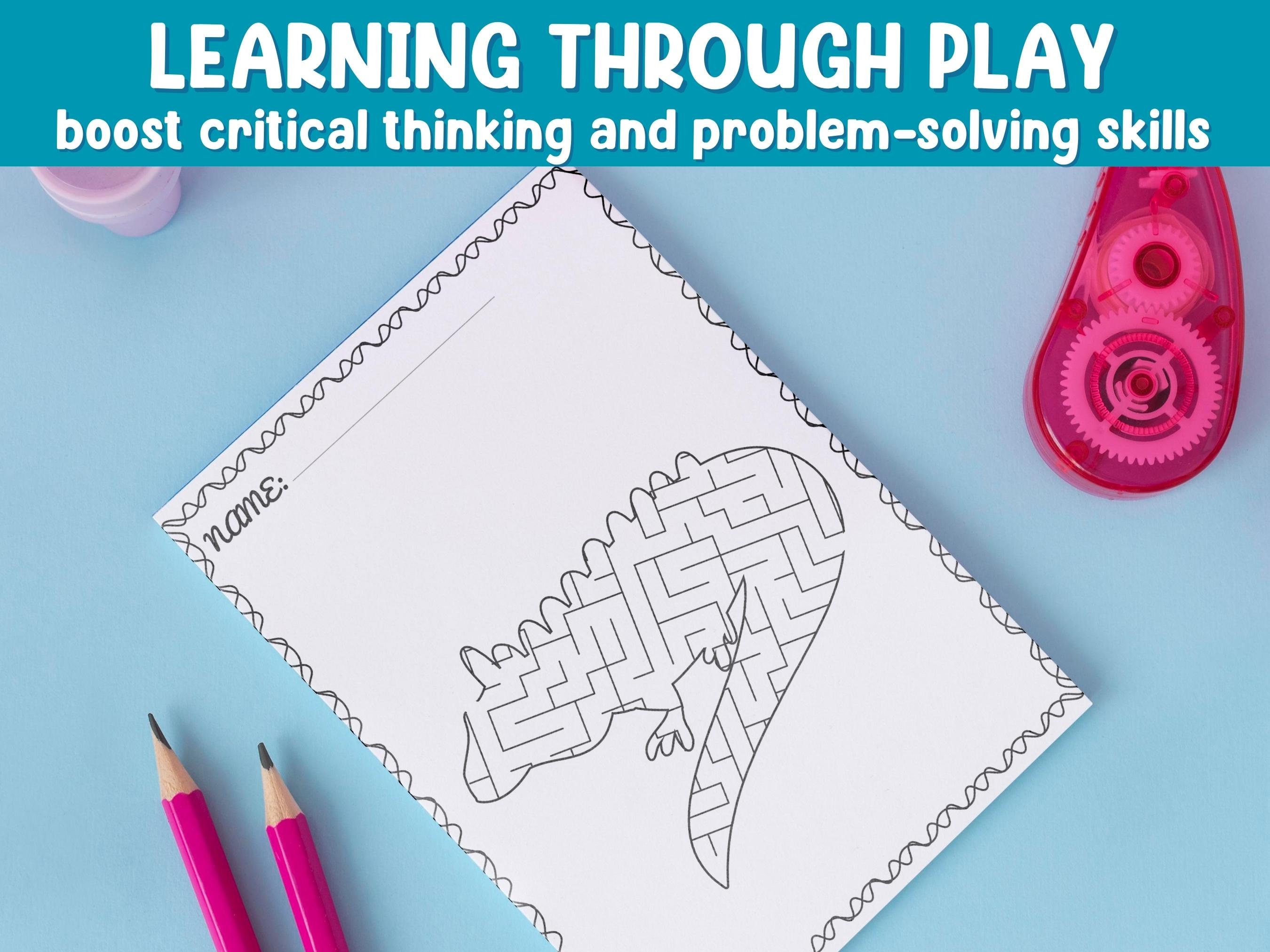 Maze Puzzles Animals and Insects 50 Mazes With Solutions Educational ...