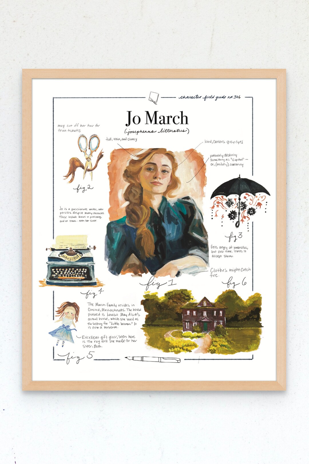 Jo March Character Field Guide Bookish Gifts With Exclusive Art Little ...
