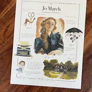 Jo March Character Field Guide Bookish Gifts With Exclusive Art Little ...