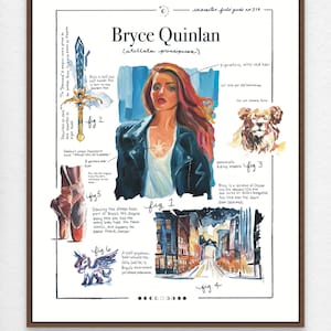 Hand Painted Bryce Quinlan Art Print Officially Licensed Crescent City ...