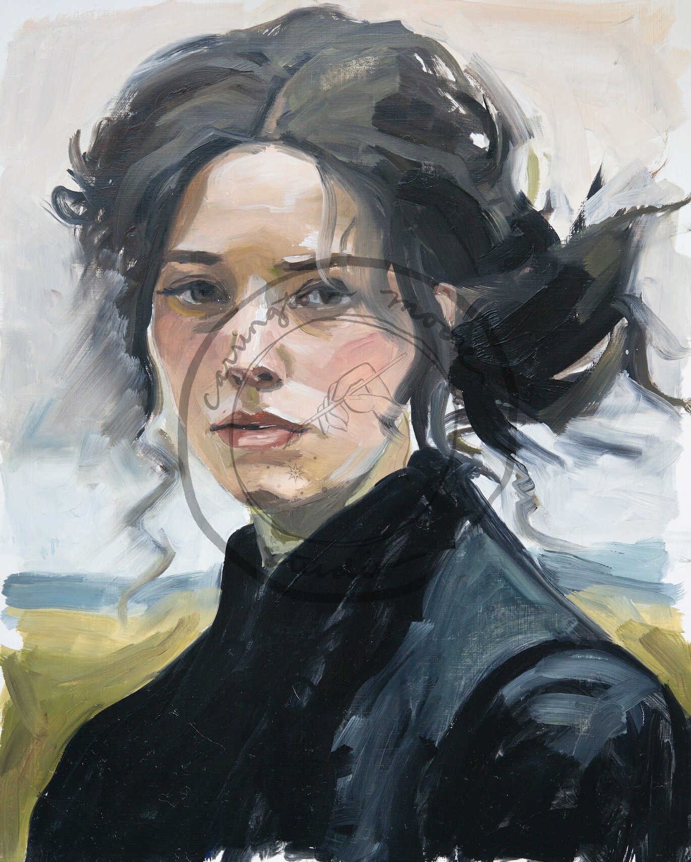 Jane Eyre - Character Portrait Print - Jane Eyre Art - Bookish Art - Etsy