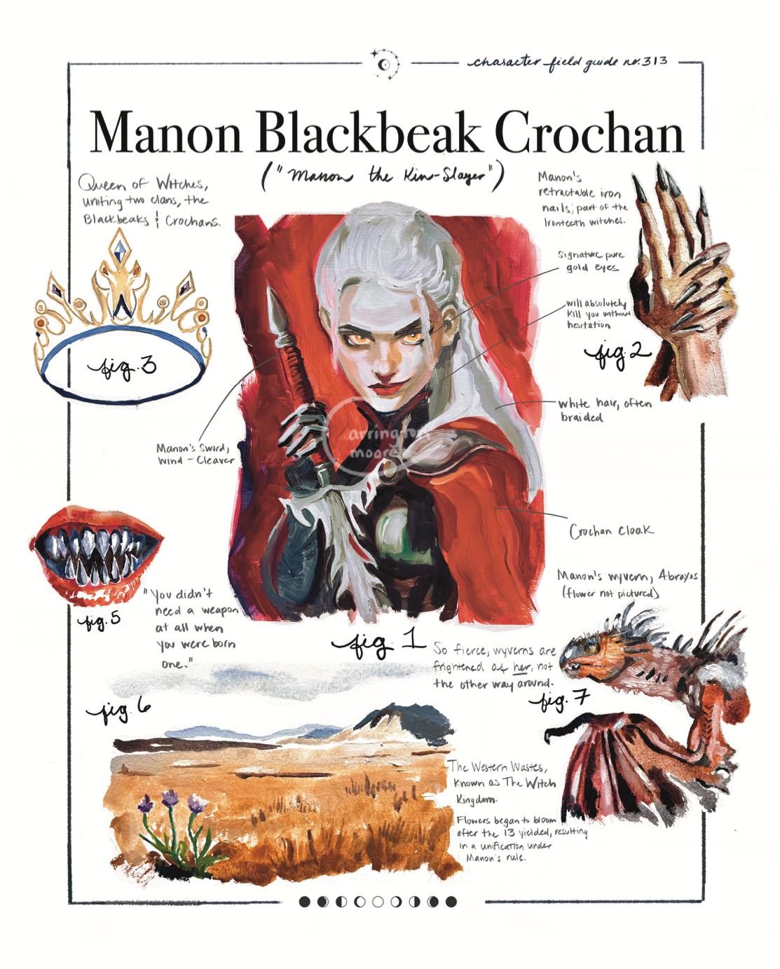 Manon Blackbeak Crochan Art Print - Licensed Throne of Glass Fan Art ...