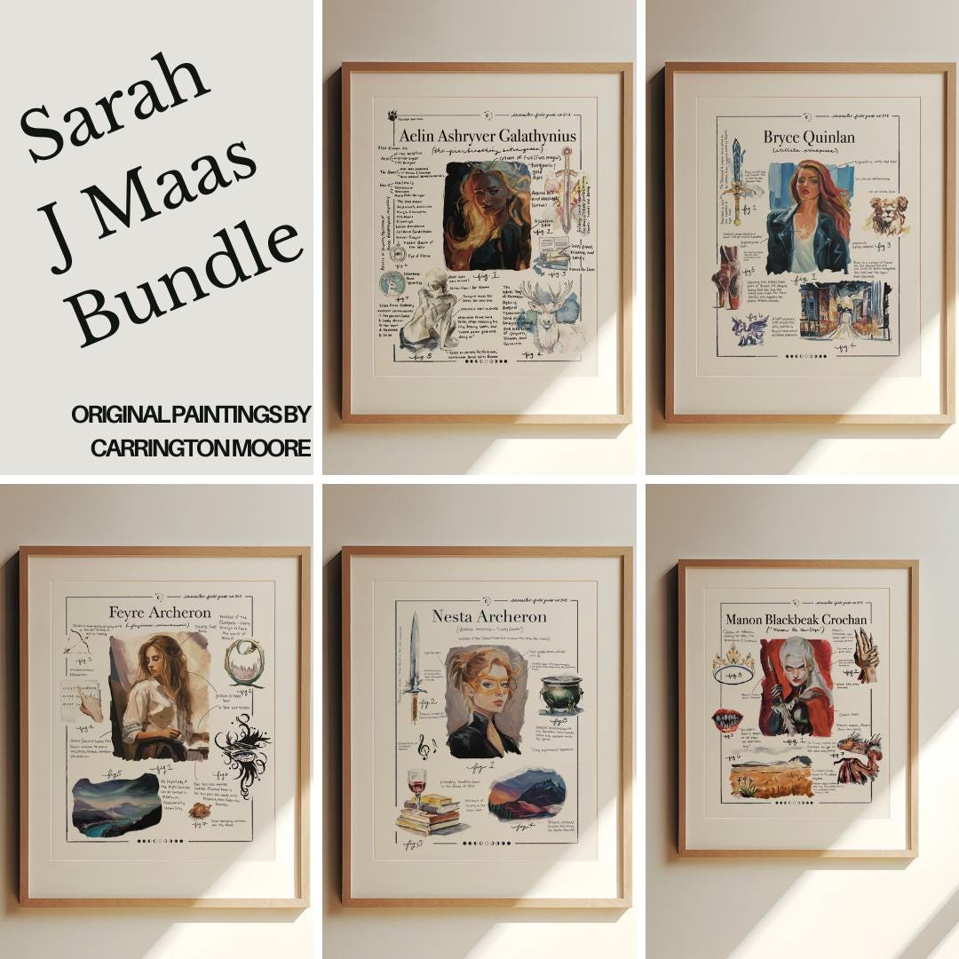 Das Sarah J Maas Bundle: Bryce Quinlan, Manon Blackbeak Crochan, Aelin ...