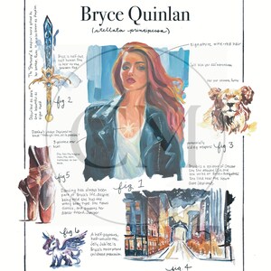 Hand Painted Bryce Quinlan Art Print Officially Licensed Crescent City ...