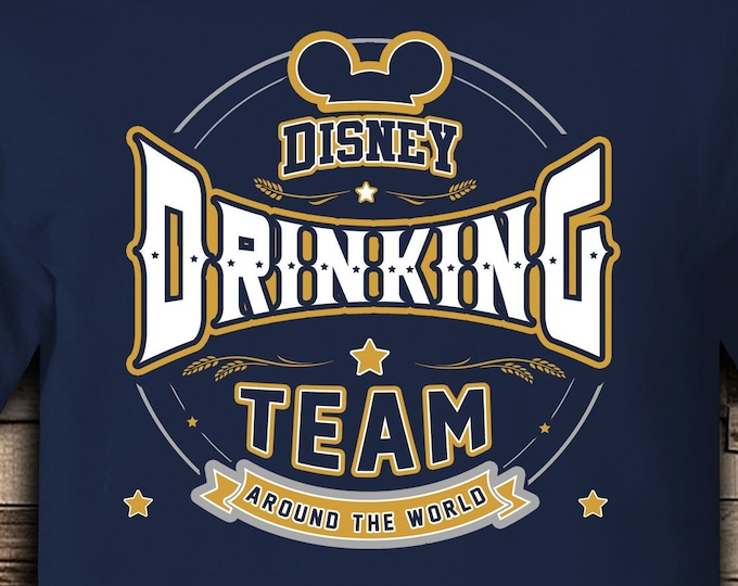 Bride Drinking Team Shirt, Drinking Around the World Shirt, Disney ...