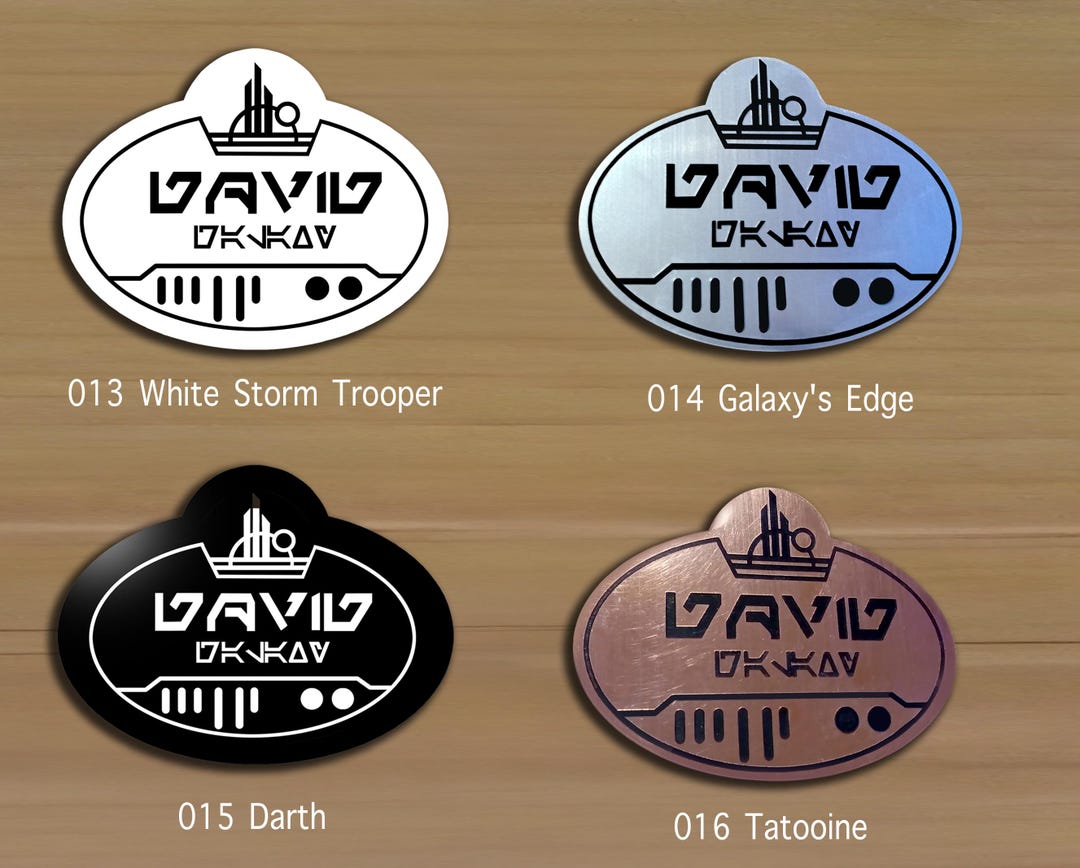 Personalize Your Cast Member Name Tags - Parks Inspired - Wearable ...